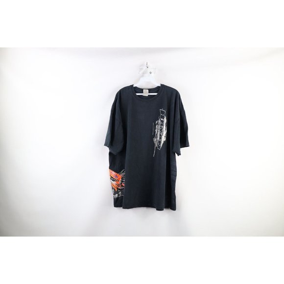 Vintage | Shirts | Vintage Streetwear Mens 2xl Thrashed Spell Out Nick ...